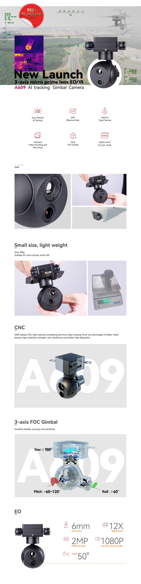 Viewpro A609 Gimbal Camera | UAVGarage